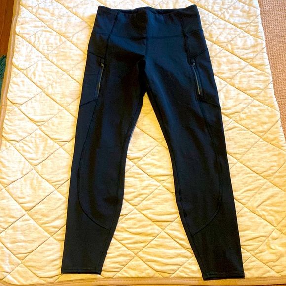 Athleta | Pants & Jumpsuits | Athleta Rainier Black Tights | Poshmark